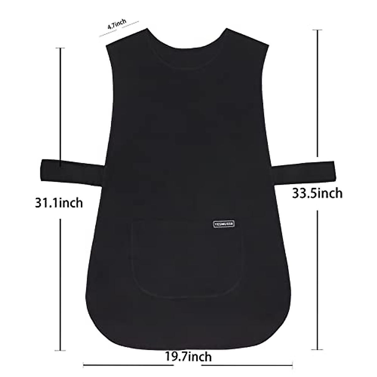 YESMUSSE Universal Cobbler Apron Smock Long Cooking Cleaning Pregnant Nursing Free From Neck Pain