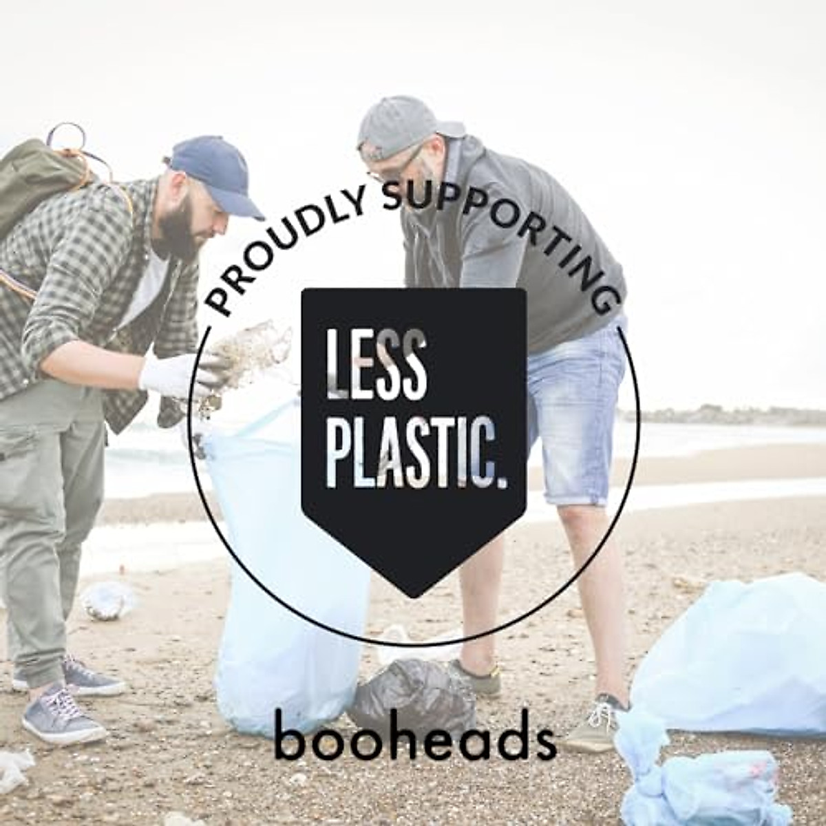 booheads - Bamboo Electric Toothbrush Heads | Biodegradable Eco-Friendly Sustainable Recyclable | Compatible with Sonicare (Multi)