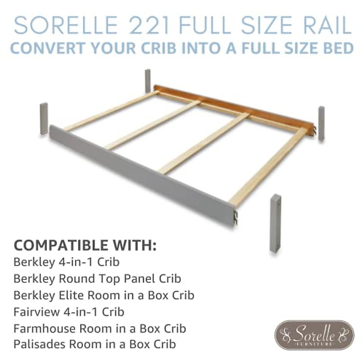 Sorelle 221 Full Size Rail