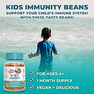 MaryRuth's Kids Immune Support Vita-Beans | Zinc and Vitamin C | Overall Health & Immune Support for Kids Ages 4+ | Children's Immunity Vitamins | Vegan | Non-GMO | Gluten Free | 60 Count