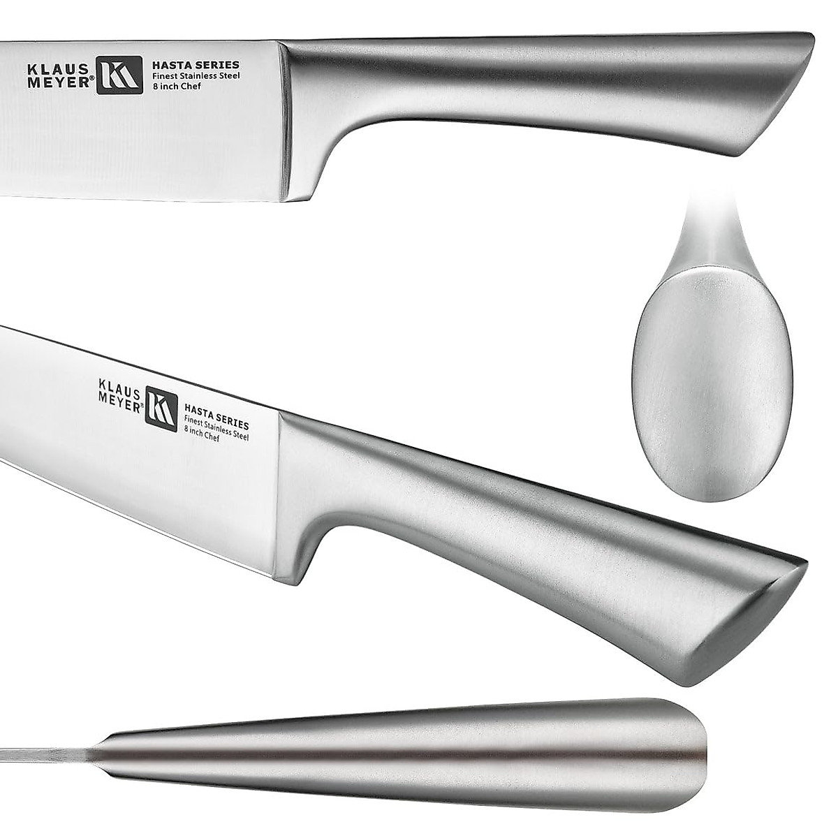 Klaus Meyer Hasta Premium High Carbon Steel 7 inch Santoku Japanese Chef Kitchen Knife