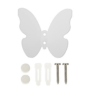 MAJHER 1set Handbag Umbrella Free Fashion Butterfly-Shape Hooks Punch Clothes Copper Hallway Mounted Screws Bedrooms Decor Towel for Hanging Entryway Door Hook Butterfly-Design Coat Hanger Hangers