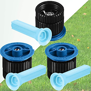 4 Pieces 10 VAN Variable Arc Adjustable Sprinkler Nozzle 360 Degree Rotating Scattering Nozzle Rotating Irrigation Spray Nozzle with Filter for Sprinklers Replacement
