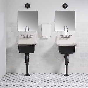 American Standard Heritage 7293152.002 W/M Sink, Metal LEV HDL, GOOSENECK SPT, 19.30 in wide x 13.40 in tall x 3.5 in deep, Chrome