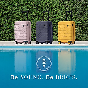 Bric's B|Y Ulisse 21-Inch Spinner - Luxury Carry-On Luggage With Spinner Wheels - Hard Shell Suitcases Made From Durable Polypropylene and Polycarbonate - Black