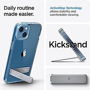 Spigen Ultra Hybrid S [Anti-Yellowing Technology] Designed for iPhone 13 Case (2021) - Crystal Clear