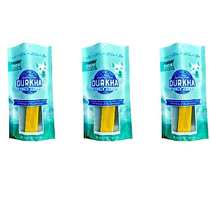 Durkha Himalayan Cheese Chews for Dogs | Natural Long Lasting Dog Chew Made from Yak or and Cow Milk | Great for Aggressive Chewers | Does Not Stain Carpets or Furniture. (3 Pack)