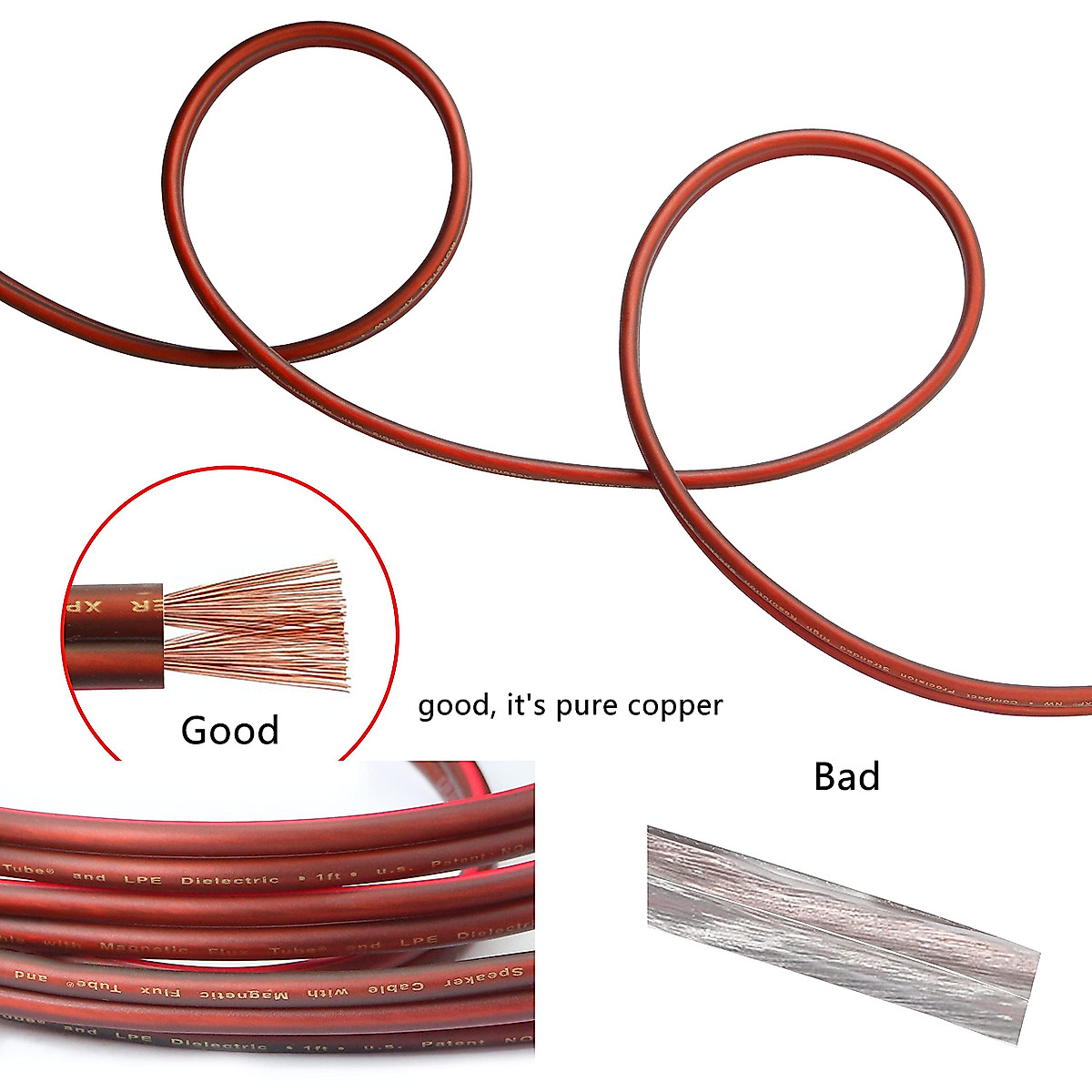 XMSJSIY XLR to Y Spade Plug Speaker Cable, XLR 3 Pin Male to Dual U Plugs Audio Cable OFC HiFi Speaker Wire for DJ/PA Amplifier Subwoofer Mixer-2M/6.56 Feet (XLR Male)