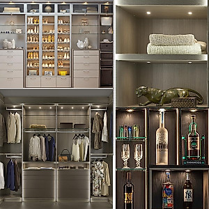 PAR16 LED Bulb Short Neck Recessed Spotlight, 5W (50W Equivalent) Curio Cabinet Light Bulb, 500 Lumens Dimmable China Cabinet Light Bulbs, Small Light Bulbs 2700K Warm White (Pack of 6)