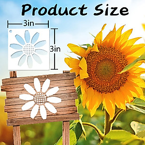 100 Pieces Stencil for Painting,3 Inch Flower Stencils DIY Craft Animal Reusable Template Paint Stencils for Painting on Wood, Crafts, Wall Home Decor