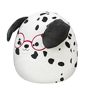 Squishmallows Original 14-Inch Dustin Dalmatian with Glasses - Large Ultrasoft Official Jazwares Plush