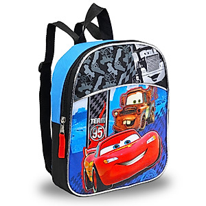 Disney Cars Backpack for Toddlers ~ Deluxe 11" Mini Cars Preschool Backpack