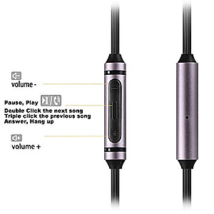 Replacement Audio Cable line 1.5m for Sennheiser Momentum 2 1.0 2.0 3.0 HD 4.40 BT HD4.50 HD4.30i hd 400s 3.5 to 2.5mm Headphones Cable Wire with Mic Control for iPhone iOS Android