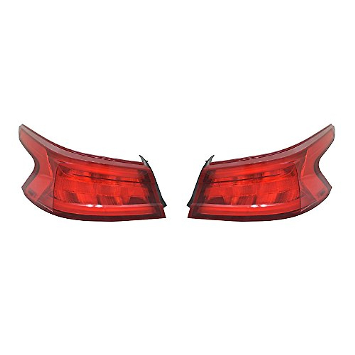 RAREELECTRICAL New Pair Of Tail Lights Compatible With Toyota Tacoma Sr Sr5 Base 2016-17 8156004170 To2800197