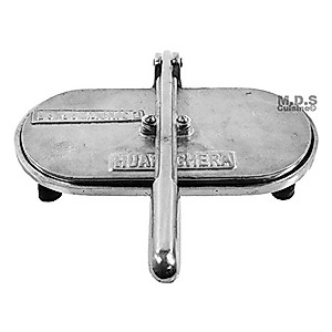M.D.S Cuisine Cookwares Huarache Press-Maker Tortilla Authentic Huarachera Cast Aluminum Mexican 9-inches