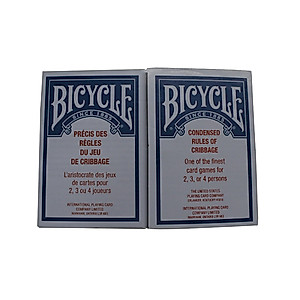 Official Bicycle Cribbage Board Game Set 29 with Bicycle Playing Cards and 9 Premium Metal Crib Pegs