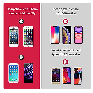 2 Pack Cable 3.5mm Male to Male Coiled Right Angle Microphone Cord Audio Converter Adapter Splitter Compatible Phone Smartphones Tablets with More External