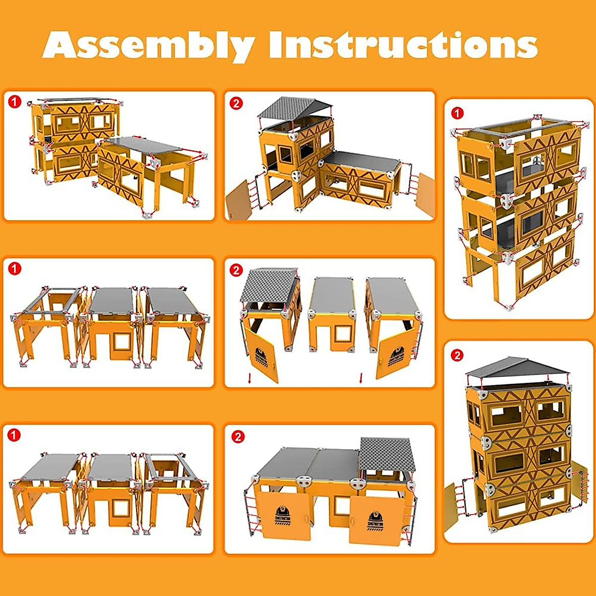 136PCS Construction Site Toy Vehicle Set, STEM Building Toys with Play Mat for Kids Boys, DIY Engineering Project Kits with Playmat, Best Toy Gift for 4 5 6 7 8 9 10 Years Old