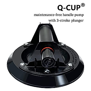Q-CUP® 8" lifter Extra-fast Attachment easily, 100 kgs lifting capacity Tough ABS Handle