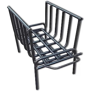 Luxury Argentine Grill + Brazier - Iron Argentina Grill - BBQ Parrilla Asado - Sor Pampa Grill (28 x 2o inches)