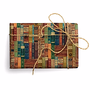Kartos Classic Books Italian Wrapping Paper, Folded