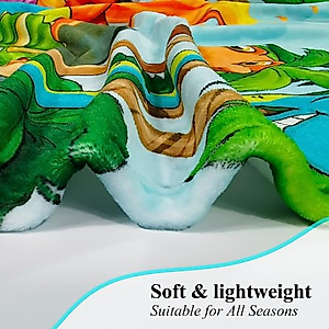 Toddler Blankets for Boys Daycare, Cartoon Dinosaur Blanket for Boys and Girls Soft Cozy Cute Baby Blankets Unisex, Dinosaur Toys Birthday Gifts for Kids Blanket 50x40 inch