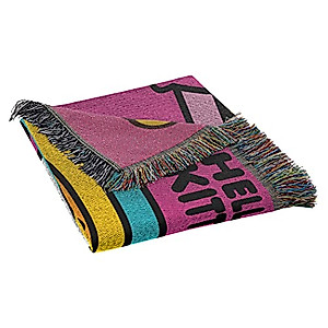 Northwest Woven Tapestry Throw Blanket, 48" x 60", Hello Kitty Let's Chat