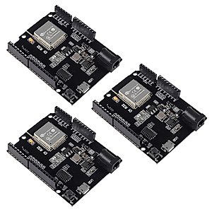 Coliao 3pcs ESP32 for Wemos D1 Mini D1 R32 ESP-32 CH340G WiFi Wireless Bluetooth Development Board 4MB Flash with Micro USB