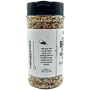 Everything Bagel Seasoning Blend Original XL 10 Ounce Jar. Delicious Blend of Sea Salt and Spices Dried Minced Garlic & Onion Flakes. Bagel Allspice, Sesame Seasoning Spice Shakerac
