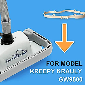 Hicello 2PCS GW9508 Vacuum Skirt Exact Replacement, Compatible with Pentair Kreepy Krauly Pool Cleaner Parts, Great White GW9500 Automatic Pool and Spa Cleaner