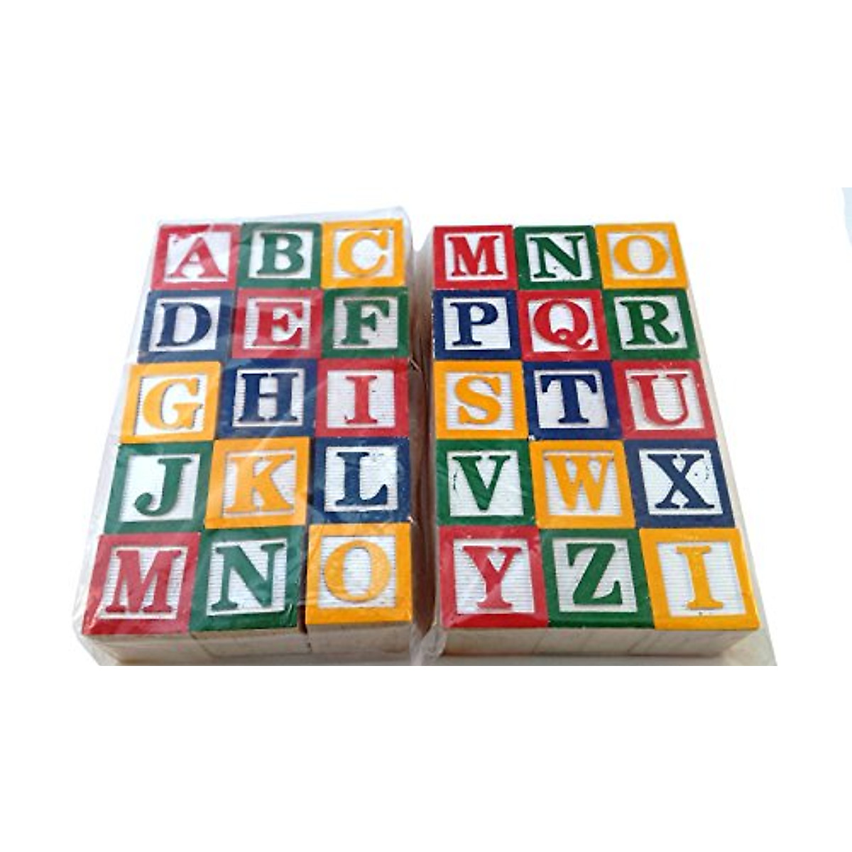 Skoolzy ABC Wooden Blocks for Toddlers 30 Wood Alphabet Blocks Montessori Stacking Letter Preschool Learning Toys Develop Language Skills Boys and Girls Ages 2+ Includes eBook & Storage Bag