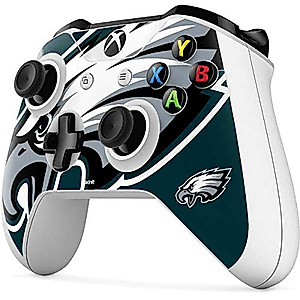 Skinit Decal Gaming Skin compatible with Xbox One S Controller - Officially Licensed NFL Philadelphia Eagles Large Logo Design
