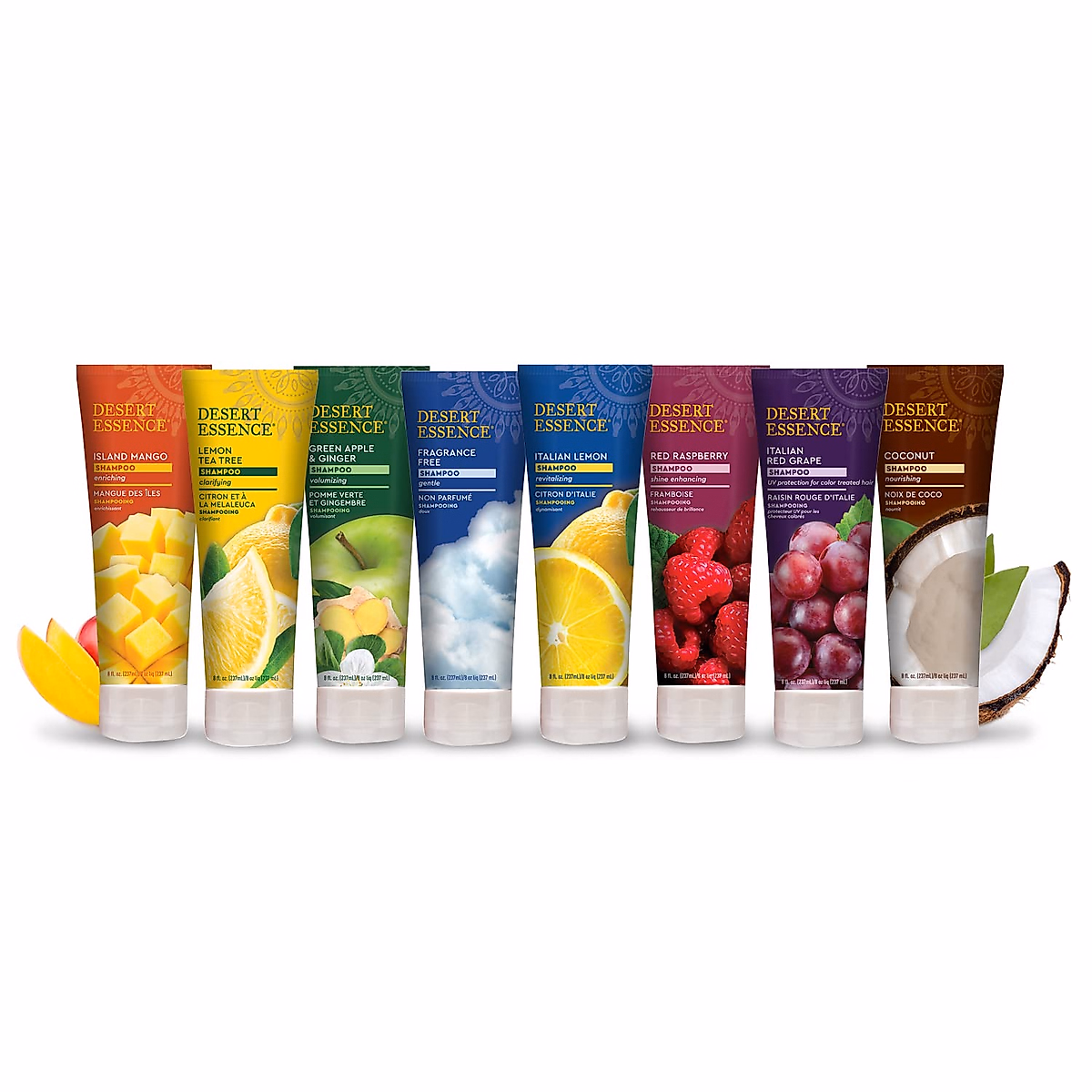 Desert Essence Shampoo, Coconut, 8 FZ, (2 pack)