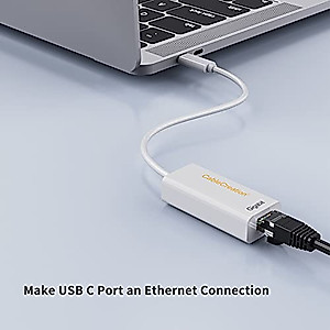 USB C to Ethernet Adapter,CableCreation USB Type-C (Thunderbolt 3) to RJ45 Gigabit Ethernet LAN Network Adapter Compatible with MacBook Pro,MacBook Air,M1/M2,iPad 2022,Galaxy S22 Ultra