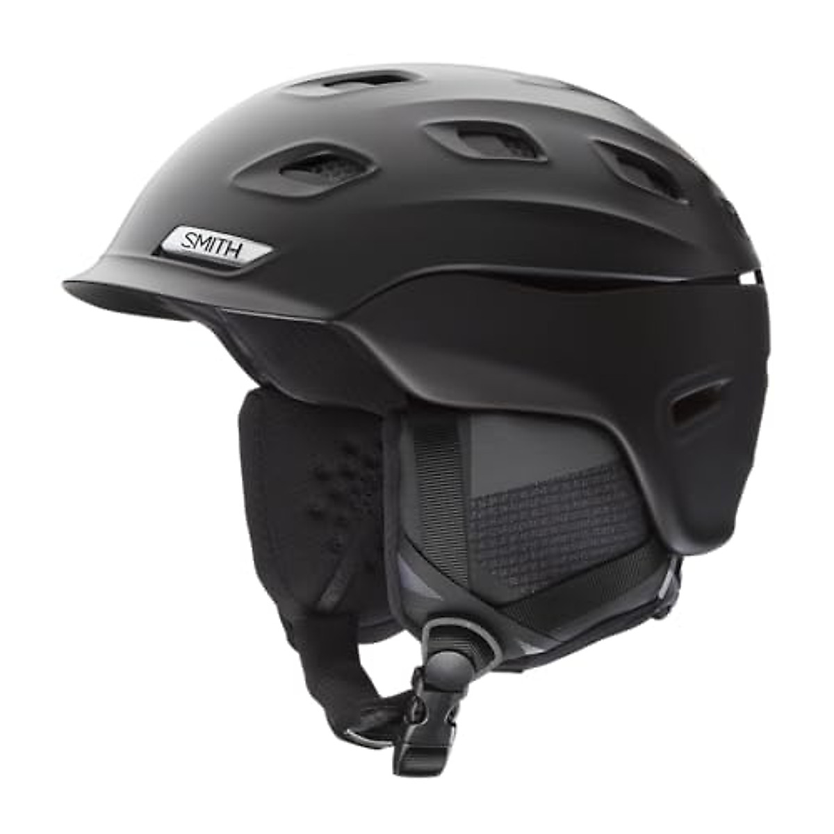 SMITH Vantage Round Contour Fit Snow Helmet in Matte Black, Size Large
