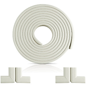 Furniture Edge and Corner Guards | 15 ft Bumper 12 Adhesive Childsafe Corners | Baby Child Proofing Set