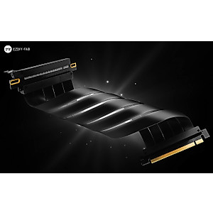EZDIY-FAB [20cm PCIE 3.0 16x Extreme High Speed Riser Cable PCI Express Port GPU Extension Card-Straight Connector