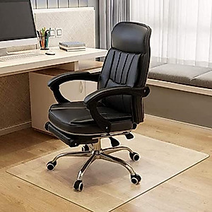 Clear PVC Desk Chair Mat Clear Vinyl Runner Rug for Hard Wood/Tile Floor,1.5mm Thick,100% Waterproof Vinyl Plastic Floor Mat,Can Be Cut,Door Mats,Indoor Outdoo,60/80/100/120/140cm wide for Office & Ho