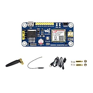 Waveshare GSM/GPRS HAT for Raspberry Pi 2B/3B/3B+/Zero/Zero W/Jetson Nano Based on SIM800C Support SMS Data Transfer ect