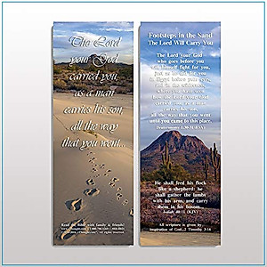 eThought BB-FBV-100 Bible Verse Cards - Pack of 100 Religious Bookmarks - Scripture Memorization Cards, Bible Verse Markers, Encourage and Share The Gospel, Full Color