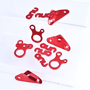 TRIWONDER Guyline Cord Adjuster Rope Tensioner Tent Guy Line Paracord Tightener Loop Alien Aluminum Alloy for Camping Hiking (Gold (Snail Shape) - 12 Pack)