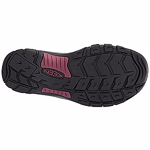 KEEN Women's Newport H2 Closed Toe Water Sandals, Black/Raspberry Wine, 8.5
