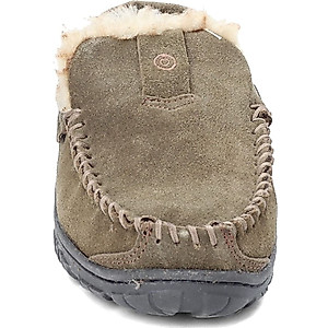 Clarks Mens Slippers Suede Venetian Moccasin Indoor & Outdoor Warm And Cozy House Slippers For Men (11 M US, Sage)