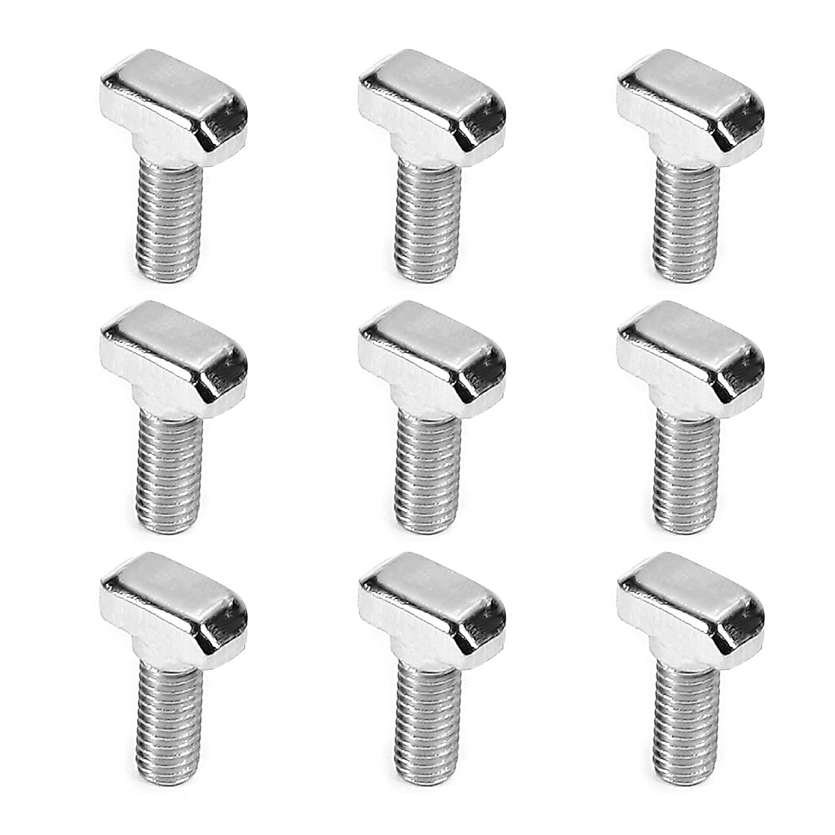 Yinpecly 20Pcs M6x16mm T Slot Bolts Drop-in Bolt Hammer Head Bolt Carbon Steel for 30 Series European Standard T-Slot Aluminum Extrusion Profile