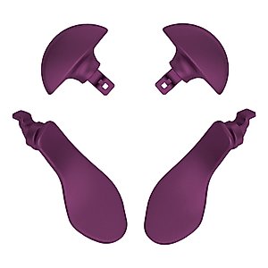 eXtremeRate Back Paddles for PS5 Edge Controller, Metallic Grape Replacement Interchangeable 4PCS Metal Back Buttons for PS5 Edge Controller - Controller NOT Included