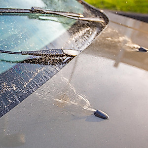 ACROPIX Front Windshield Washer Hose Kit Fit for Ford Edge with 3 Meter Washer Fluid Hose 12 Pcs Hose Connectors - Pack of 15 Black