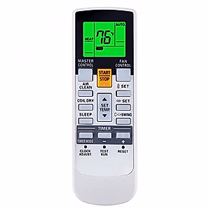 Replacement for Fujitsu Air Conditioner Remote Control for Model ASU7RLF1 ARU7RLF ASU9RLF1 ASU12RLF1 ASU9RL2 ASU12RL2 ASU9RLS ASU12RLS2 ASU9RLS2 AUU7RLF(Display in Fahrenheit)