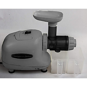 Omega 8006 Juicer Replacement Bowl Set - Pulp and Juice Collection Plastic Clear Containers Cup (2 Rectangle Bowls)