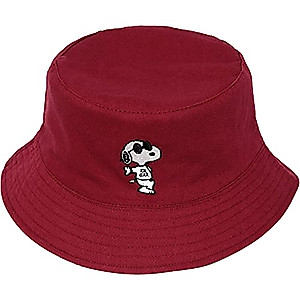 Peanuts Snoopy Bucket Hat, Packable Travel Hat, Wide Brim Summer Hat