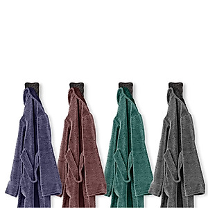 Rustic State Motris Wall Mount Cast Iron Hooks Coat Towel Bag Hat Hanger Multiuse Entryway Railroad Spike Rack Black Set of 4